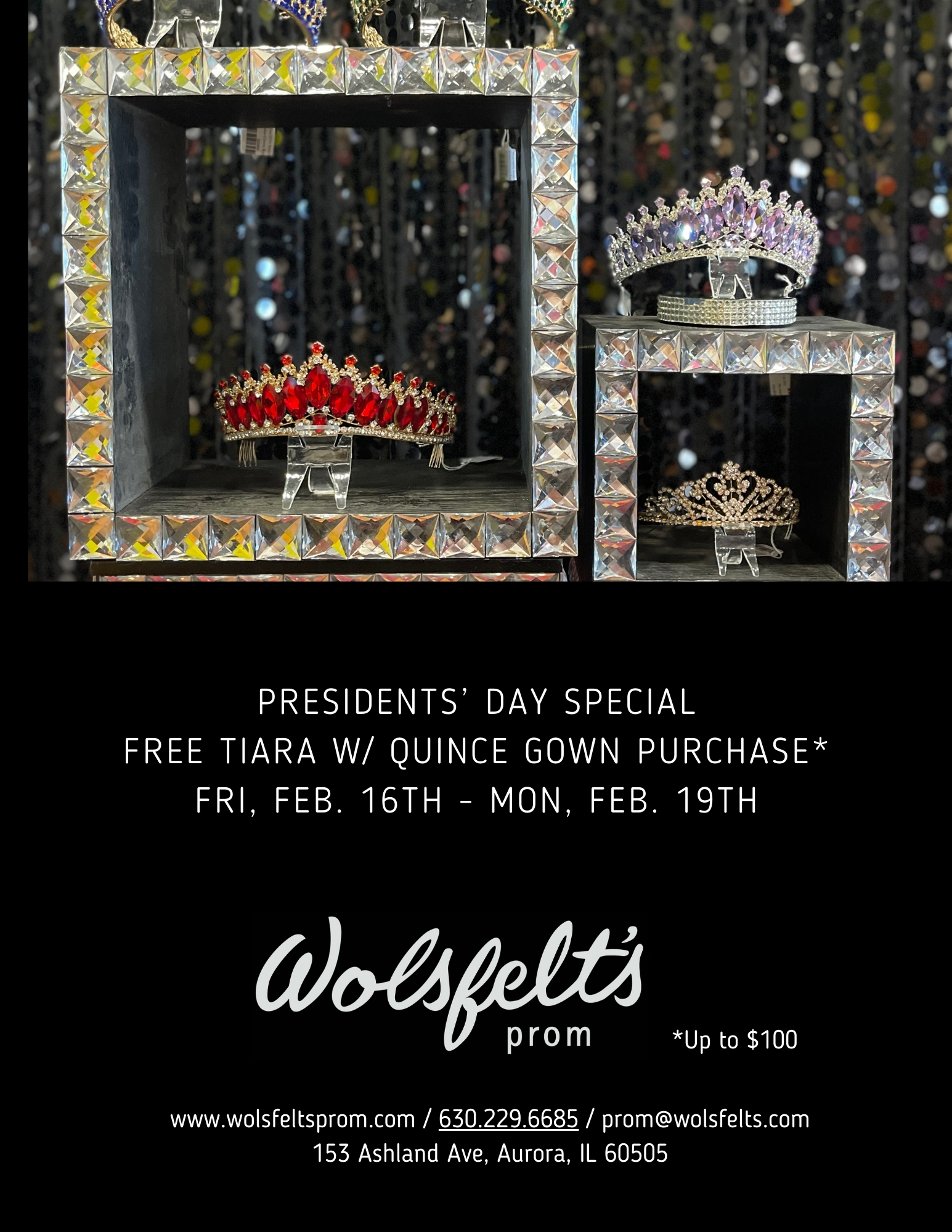 Promotions Wolsfelt's Prom and Homecoming Dresses in Aurora, IL